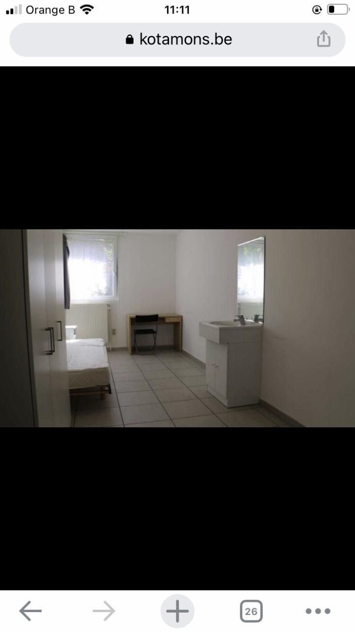 Kot 17 m² Rue de Nicoles à Boussu